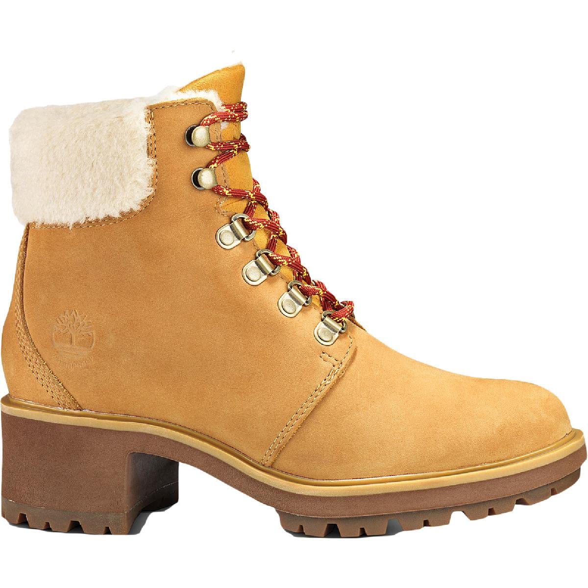 Timberland Womens Kinsley Leather Ankle Hiking Boots Tan 10 Medium (B,M)