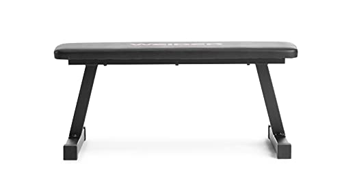 Weider Legacy Flat Bench for Dumbbell Weight Training and Body Weight Exercises, Black