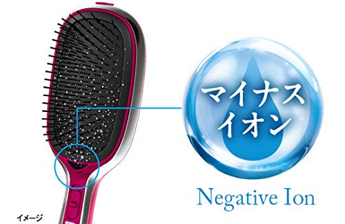 TESCOM Anti-Static Vibration Ionic Massage brush TIB25 (Pink)