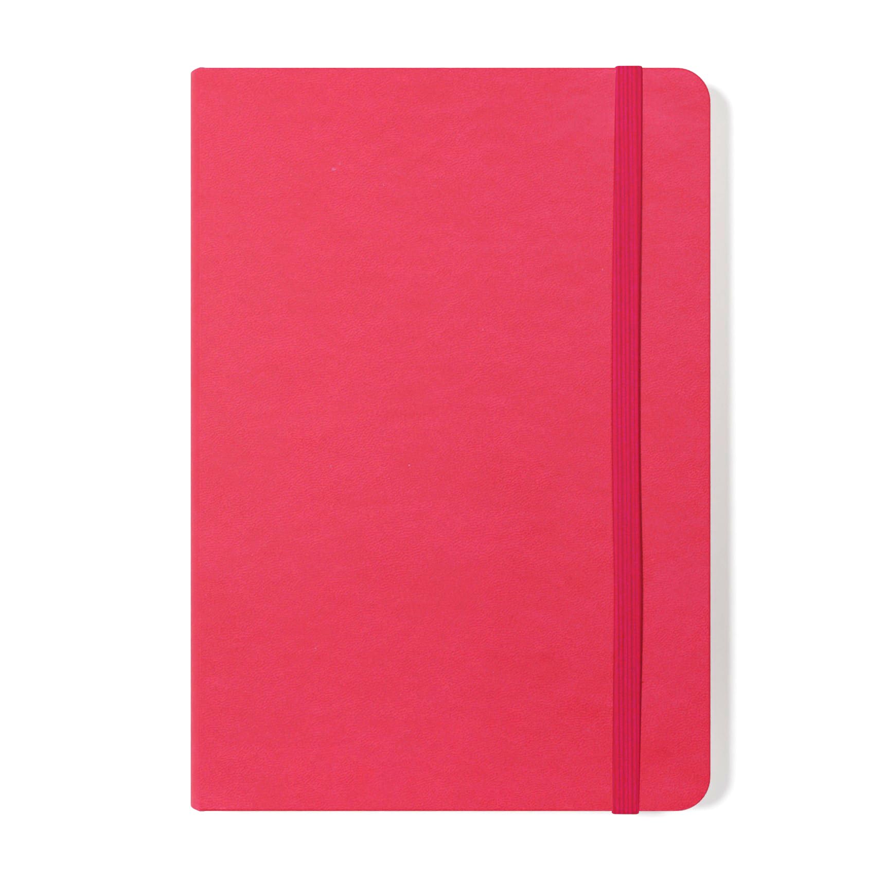 Silvine A5 Executive Soft Feel Notebook Pink. 160 Pages (80 Sheets) Ruled 7mm feint. Ref 197P (148 x 212mm)