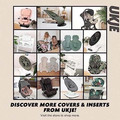 Ukje Swing Insert Rocker Cover Compatible with 4moms mamaRoo 5 Rockaroo Swing, Swing Accessories with Reversible Design, Easy to Install, Handmade in Europe - Taupe