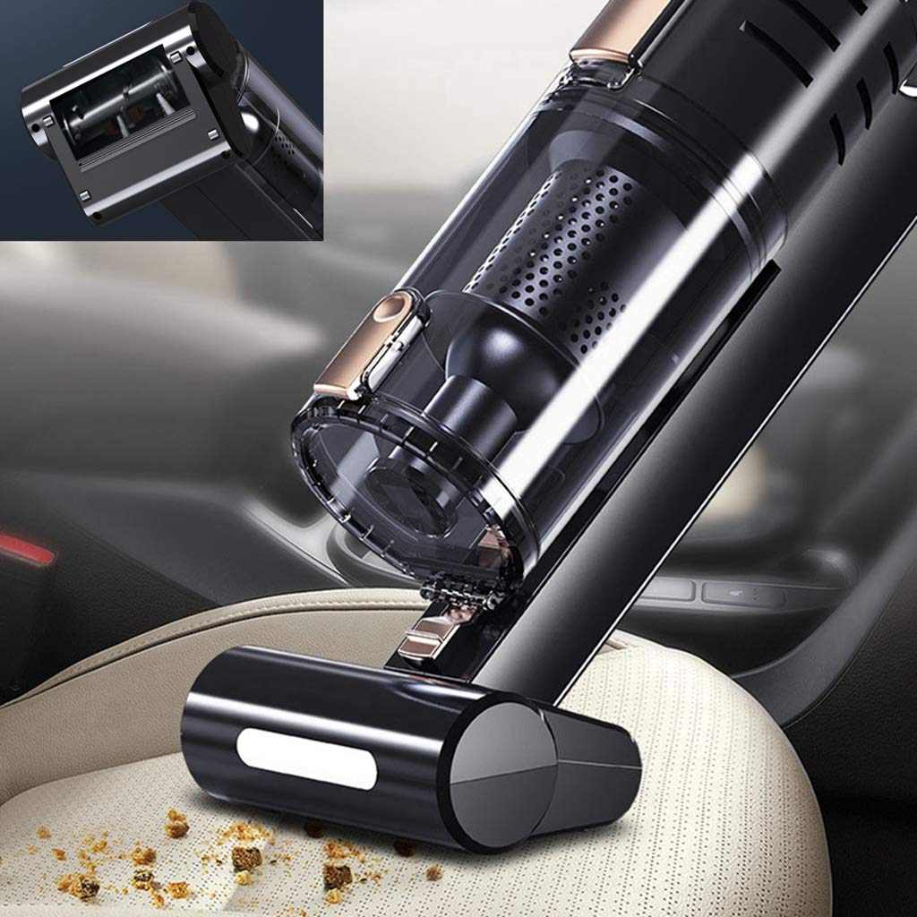 Veekar 110W High Power Portable Cordless Car Vacuum Cleaner Electric Floor Brush with Led Light