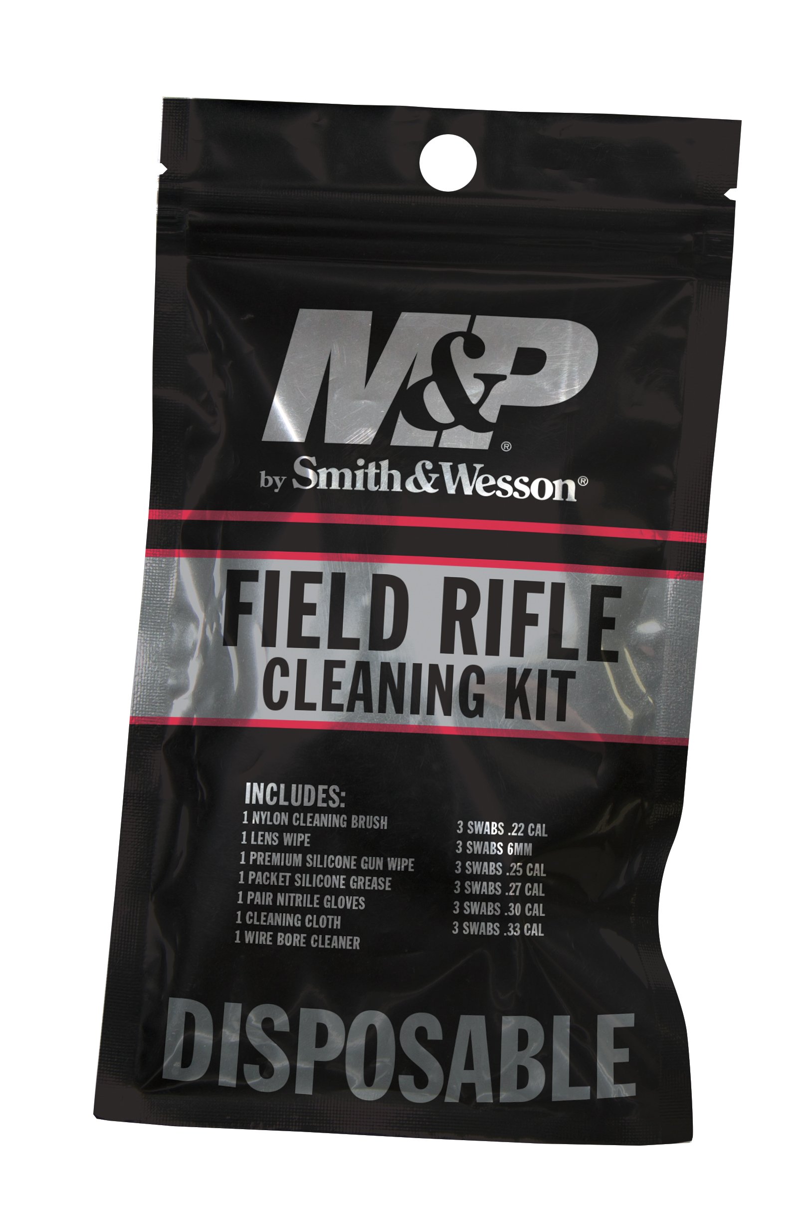 Smith & Wesson M&P Rifle Field Cleaning Kit for .22-.338 Caliber Long Guns in Convenient Re-Sealable Package