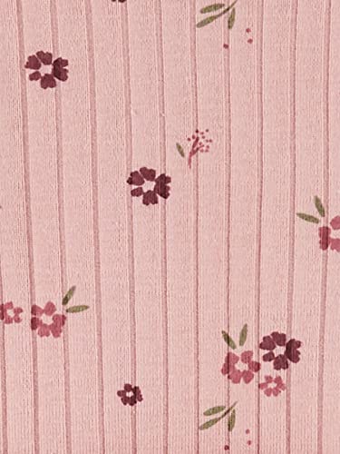 Simple Joys by Carter's Baby Girls' 4-Piece Textured Set, Plum/Floral, 0-3 Months