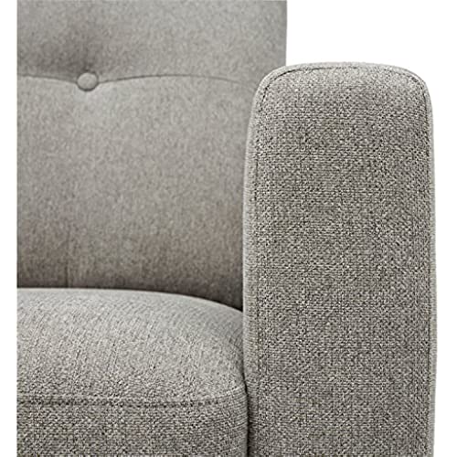 Sofas Rivet Mid-Century Sofa Couch, 79.9" W, Pebble Grey