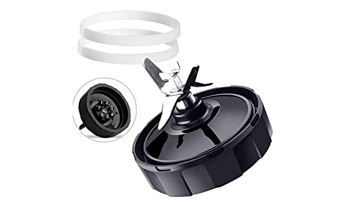 XGHJ Blender Replacement Parts for Ninja, 2 24oz Cups with to-Go Lids, 7 Fins Extractor Blade for Nutri Ninja Auto iQ BN801 BL640-30 BL480-30 BL642-30 BL2012 NN100-30