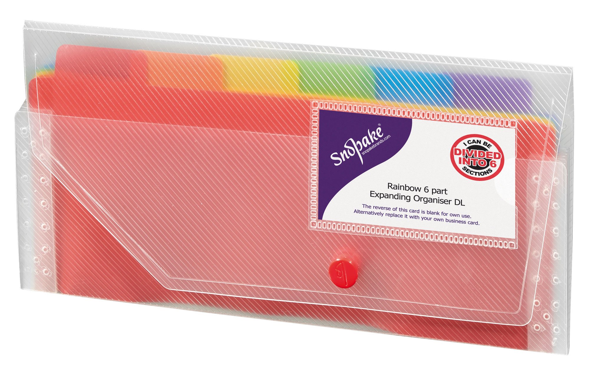 Snopake 15770 Expanding Organiser File - Rainbow