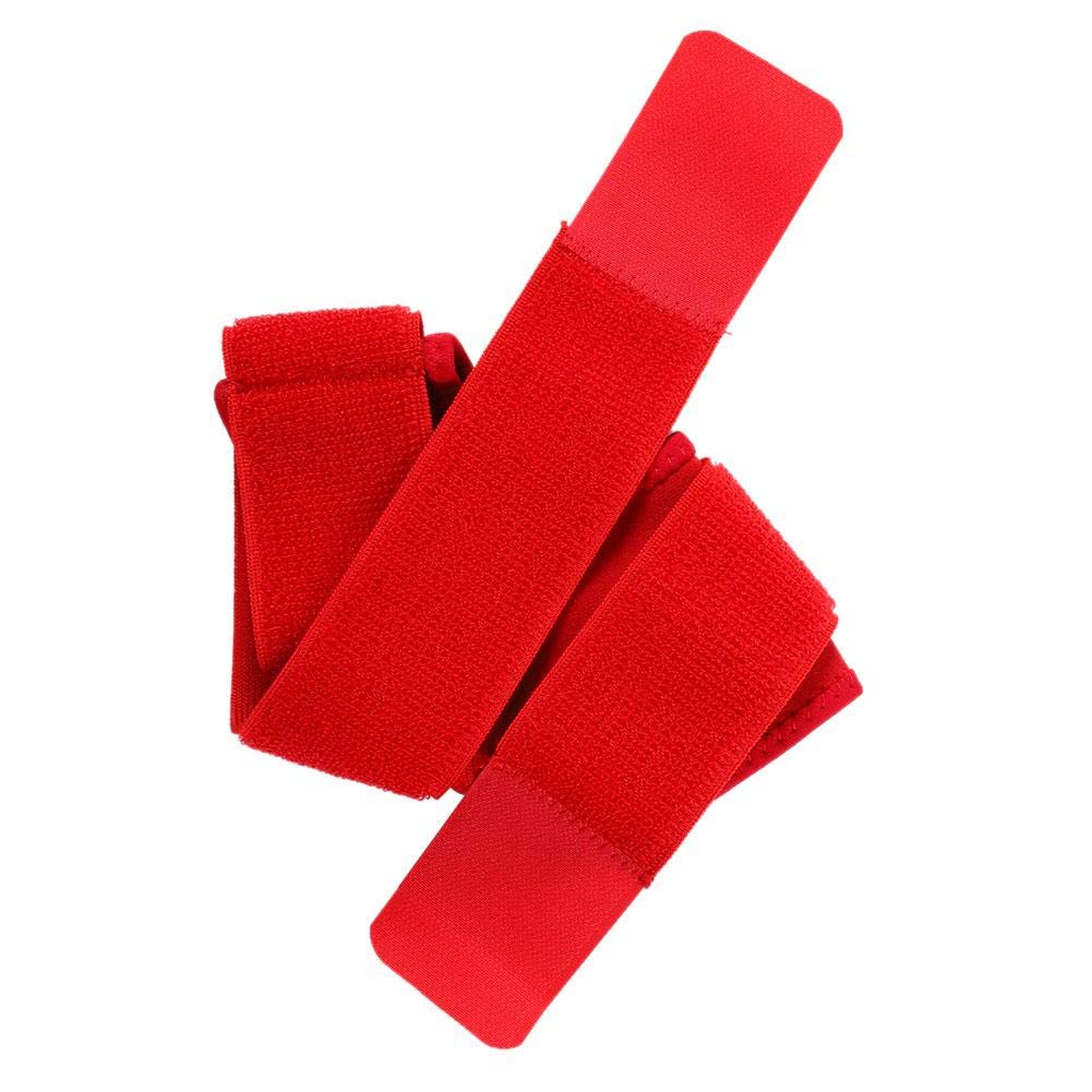 Ymiko Ankle Bandage Breathable Ankle Support Brace, Sports Ankle Joint Support Strap for Sprain Injury Recovery (Red 1 Pair) (L)