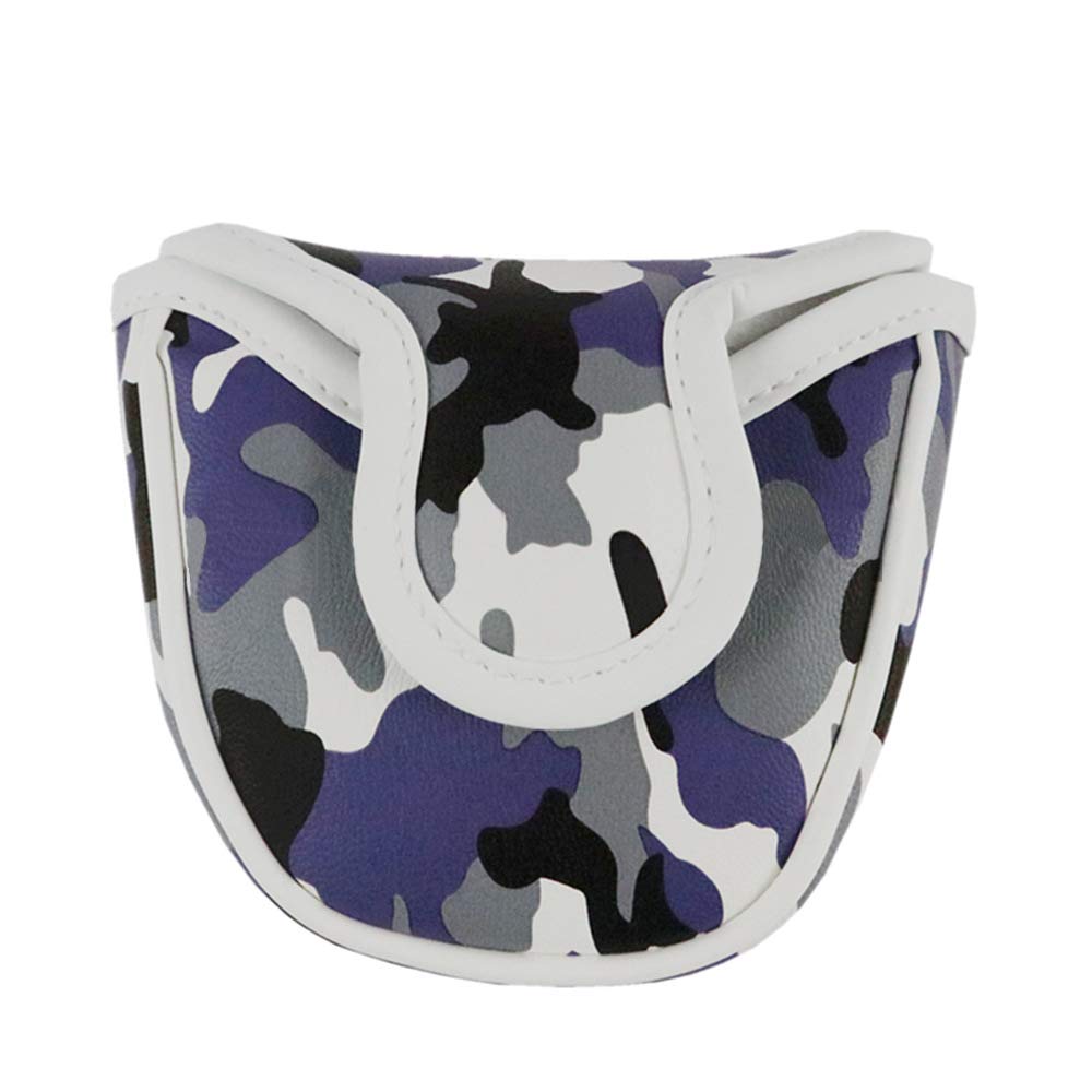 VOKOLY 1pc PU Waterproof Golf Club Putter Sleeve Suitable for Sports Protective Equipment Camouflage Purple(TA03P-1)