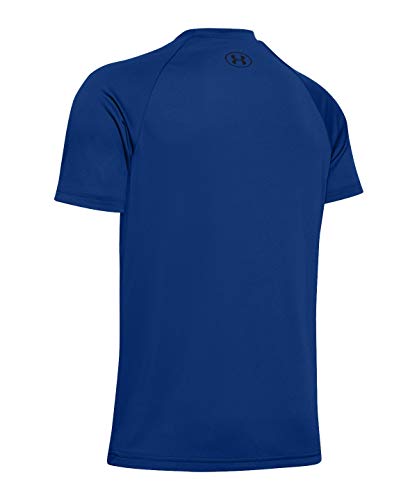 Under Armour Boys' Tech Big Logo Short Sleeve Gym T-Shirt, Royal (400)/Black, Youth Medium