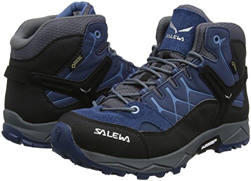 Salewa JR ALP Trainer MID GTX Trekking & Hiking Boots, Dark Denim Charcoal, 2 US Unisex Big Kid