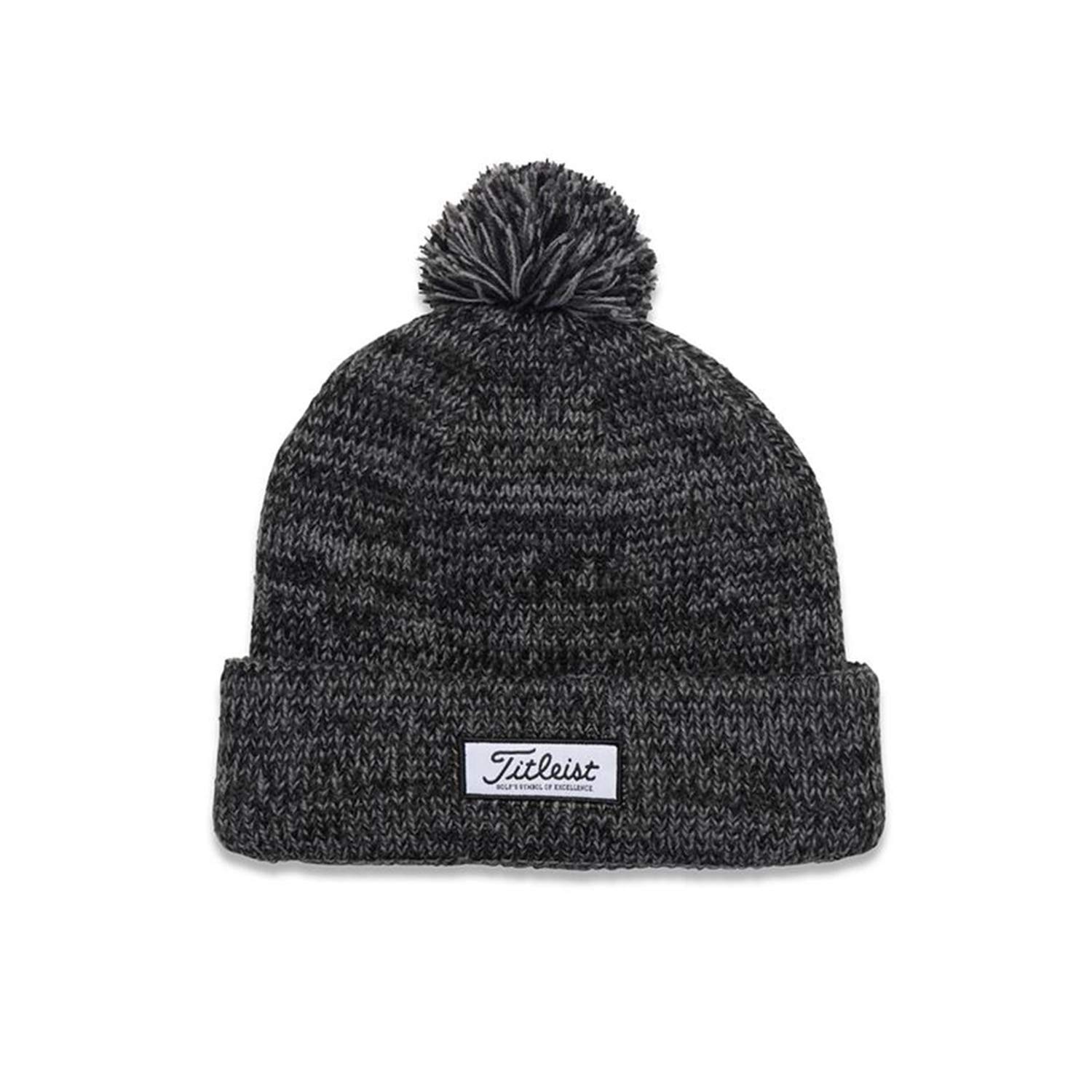 Titleist Winter Golf Hats and Beanies (Pompom Winter Hat, Beanie) (Pompom Winter Hat, Heather Grey)