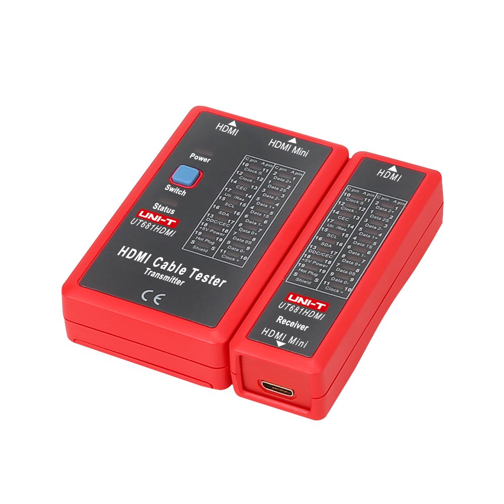 Signstek UNI-T UT681 Handheld HDMI Cable Tester with Fast Line Collocation for HDMI and Mini-HDMI Connections