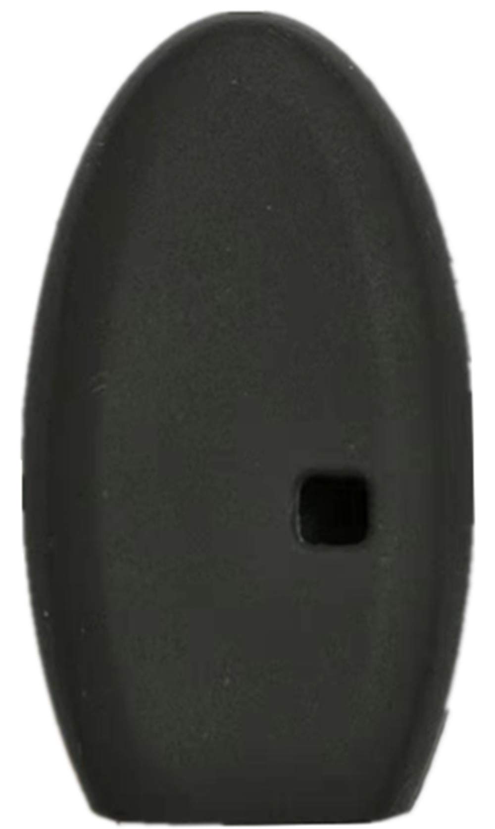 RUNZUIE Silicone Keyless Entry Remote Key Fob Cover Protector Compatible Fit for Nissan Teana Murano Maxima Pathfinder Rogue Versa 370Z Sentra Altima Black with Red 4 Buttons