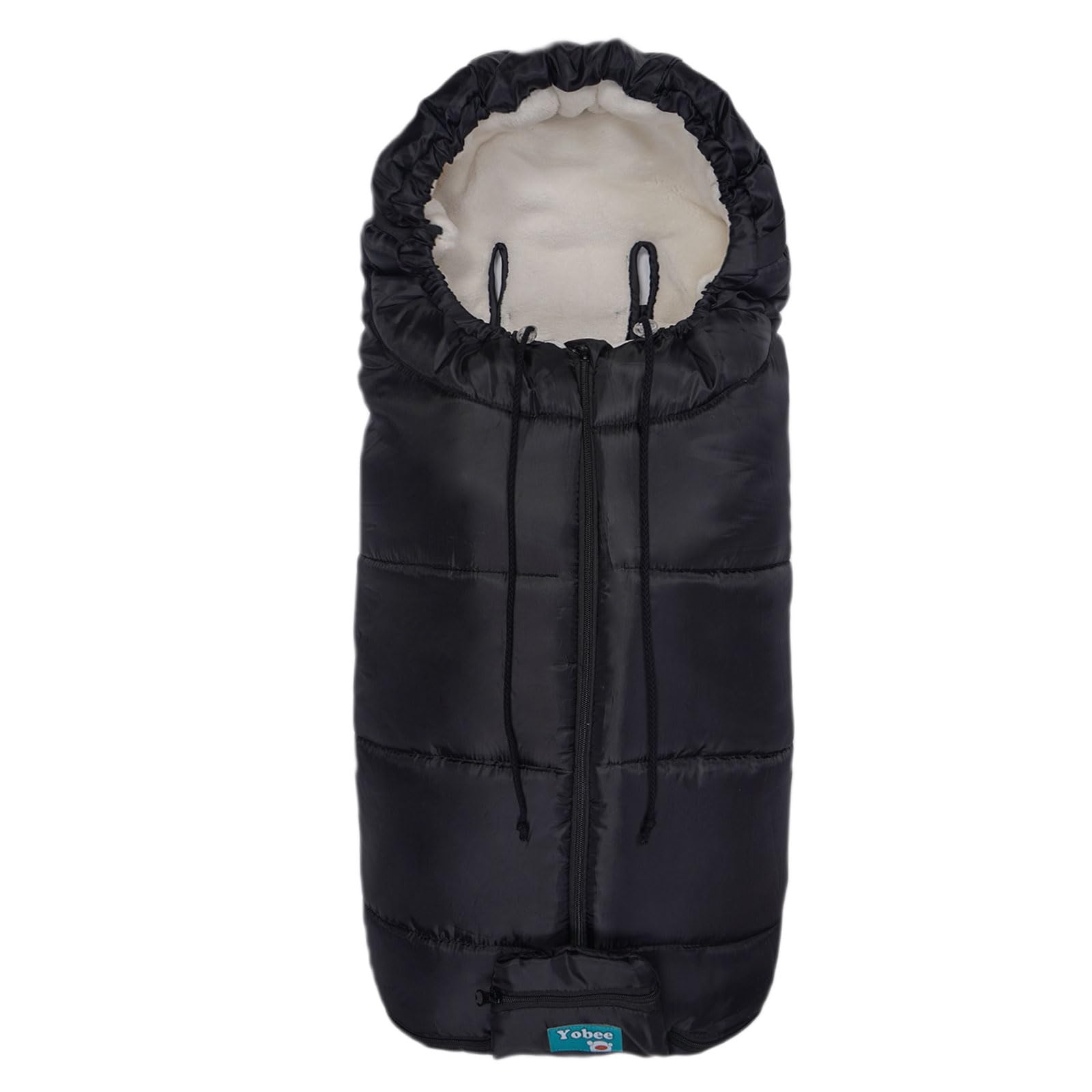Yobee Cozy Warm Baby Universal Footmuff fit Most Strollers Pushchairs Prams, Weatherproof, Anti-Slip, Soft Fleece Lining Stroller Bunting Bag, Toddler Size, Hemp Gray
