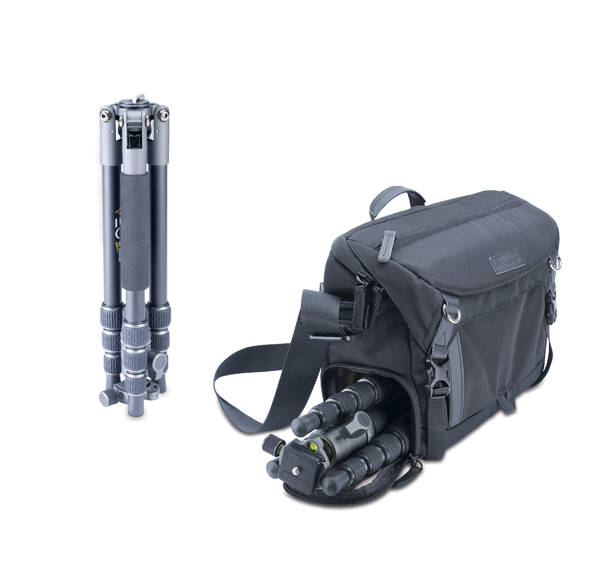 Vanguard VEO2GO204AB Aluminum Travel Tripod with VEO GO34M BK Shoulder Bag