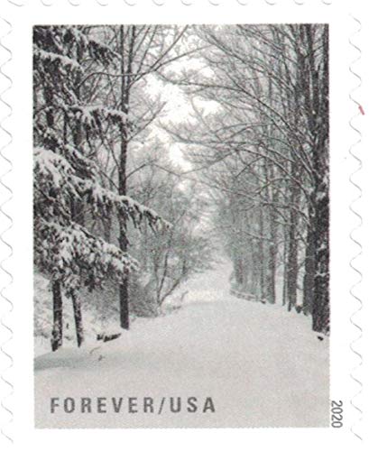 USPS Forever Stamps Winter Scenes - Book of 20 Postage Stamps