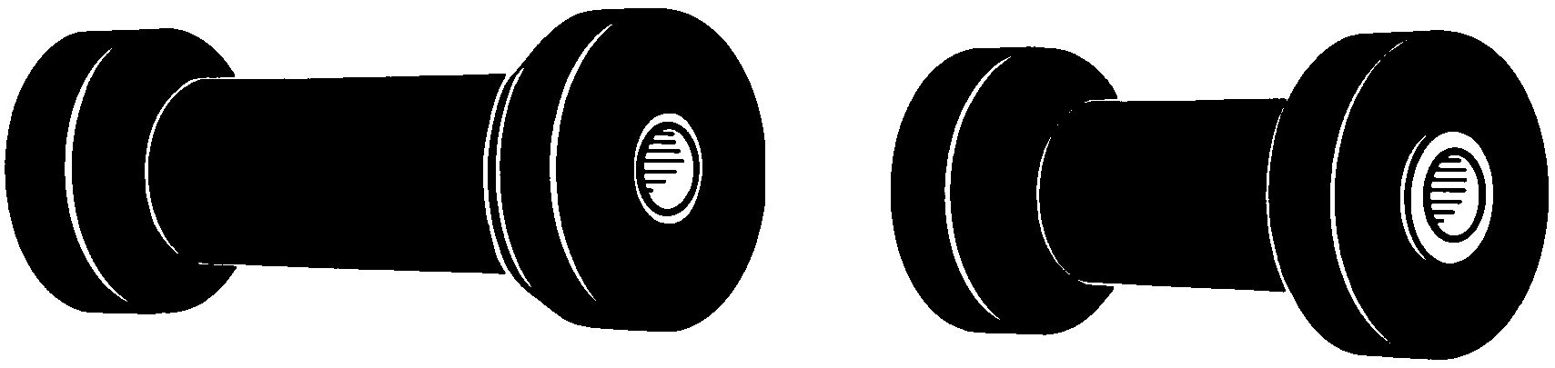 Spool Roller 5" W 5/8" S BLK RUB