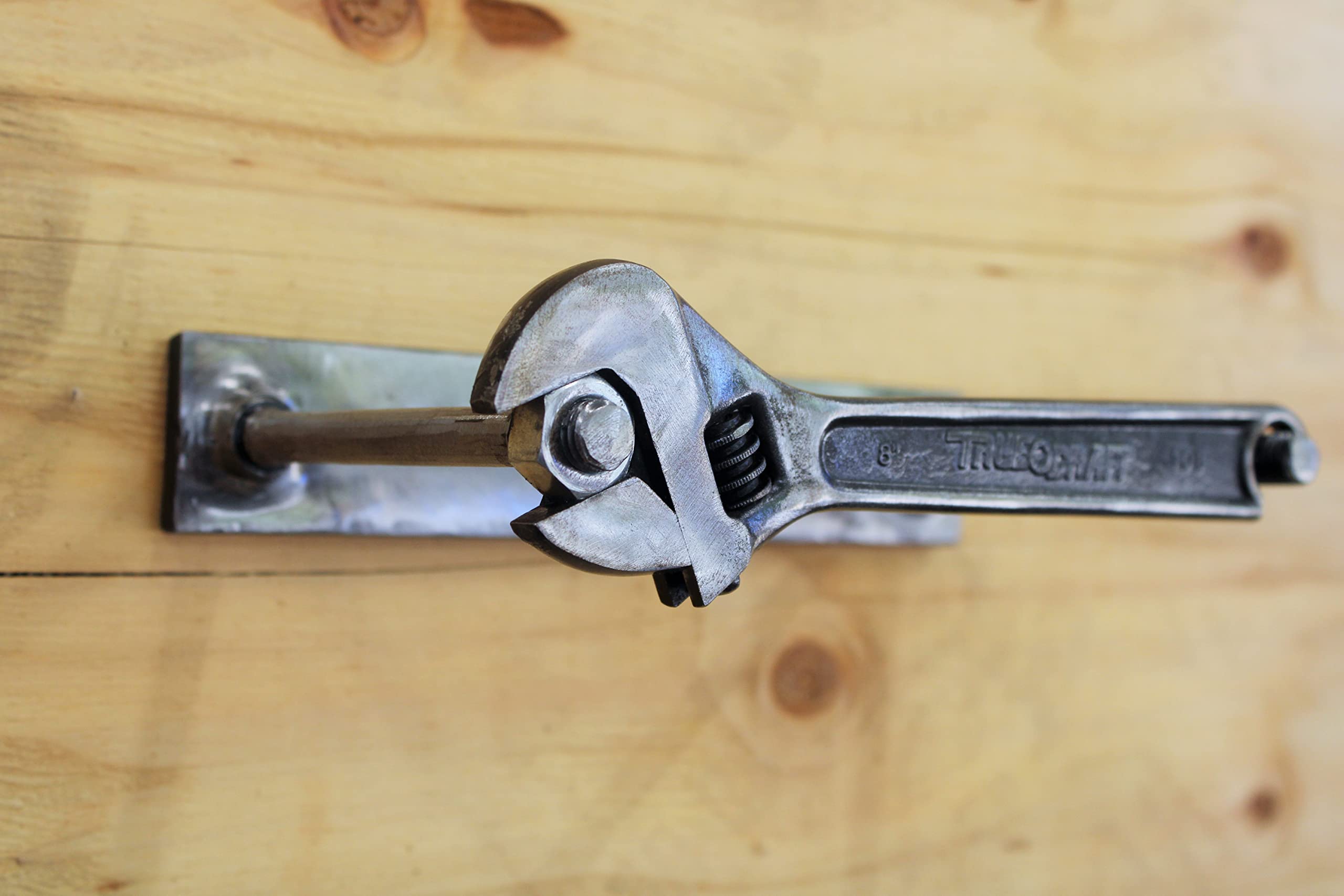 Toilet Paper Holder, Car Guy Gift, Wrench And Nut Bathroom Stand, Automotive Art, Toilet Paper Rack, Steampunk Bathroom Decor, Mancave Decor