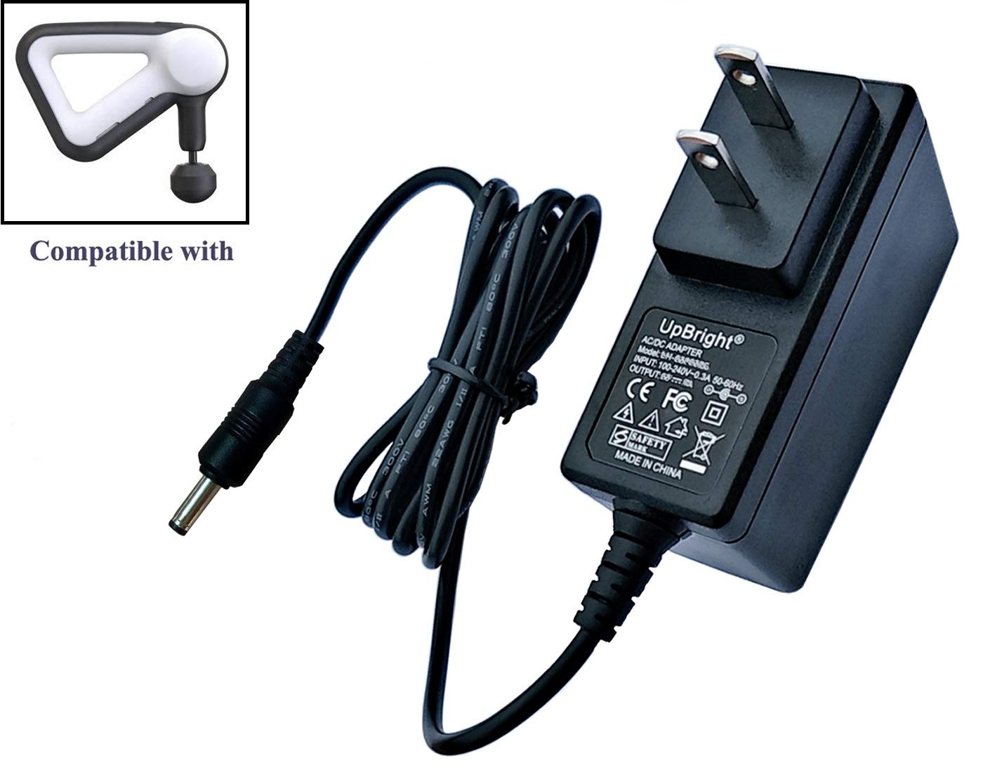 UpBright 12V AC/DC Adapter Compatible with Theragun liv Massager Muscle Gun 10.8V Battery Deep Tissue Massage 2020 LIV2020 LIV-PKG-US LIV-PKG-AU TL-12V-2000mAh DWIN-120170C DWIN-120170Z Power Charger