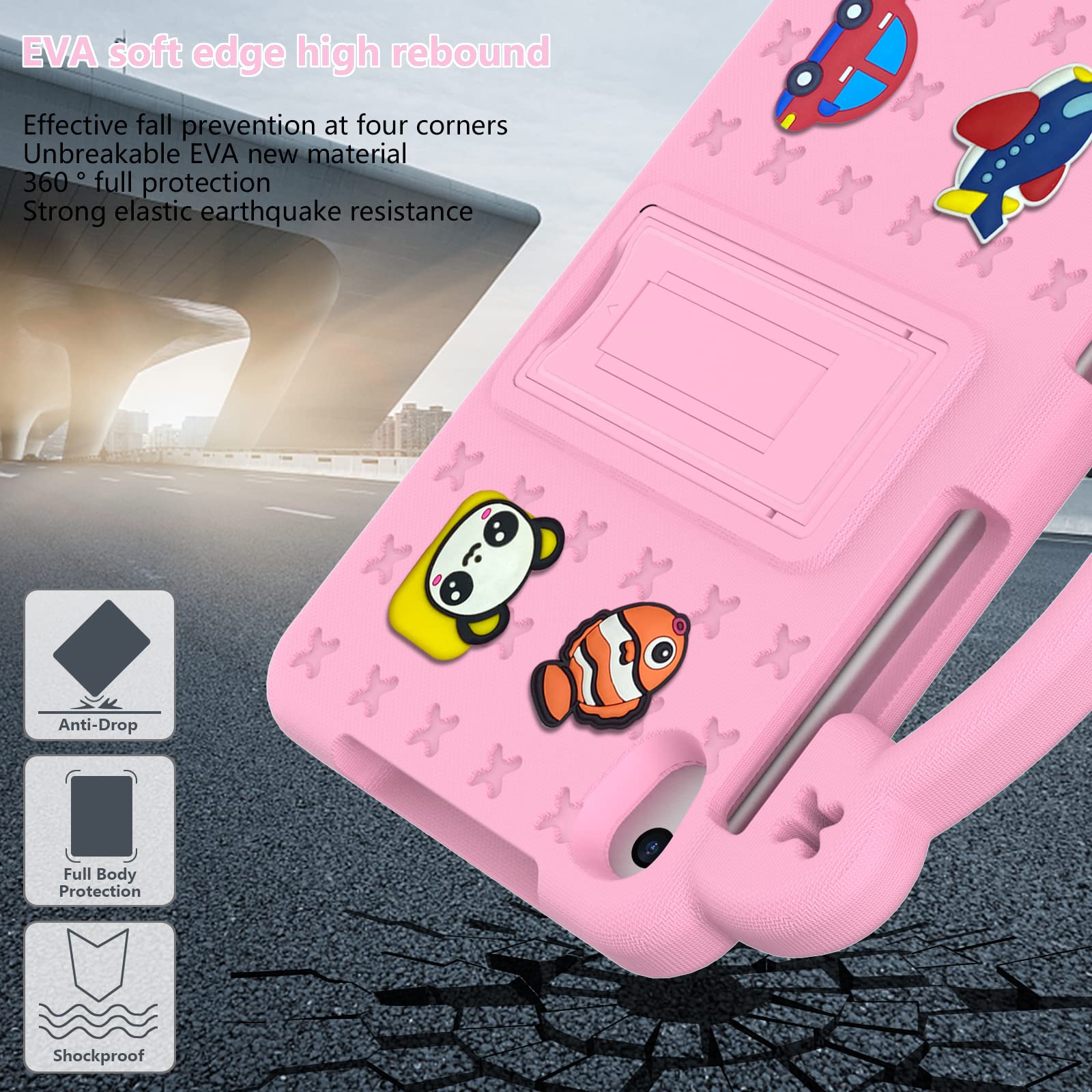TCL Tab 8 LE Case for Kids 9137W,YLDZSH for TCL Tab 8 WiFi Tablet Case 9132X Soft Silicone Hard Back Hybrid Case for TCL Tab 8 Tablet (Navy Green)