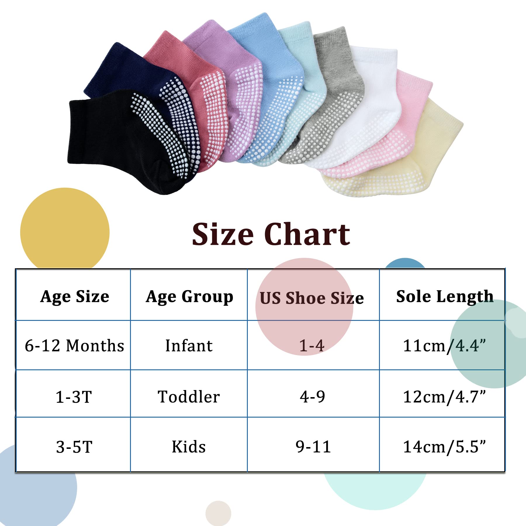 Tenpluszero Kids Cotton Crew Socks 12 Pairs Toddler Kids Athletic Crew Socks for Boys and Girls