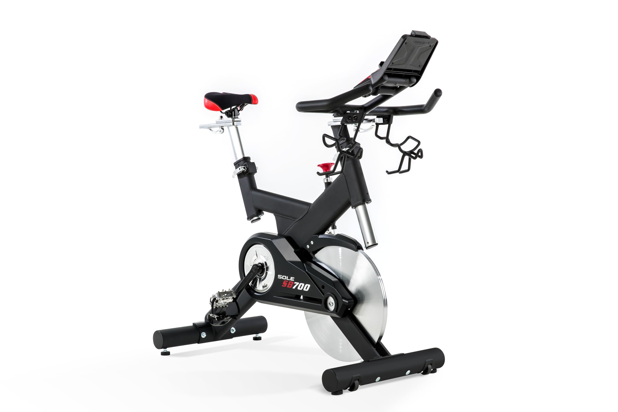 SOLE Fitness SB700 Light Upright Indoor Stationary Bike, Home and Gym Exercise Equipment, Smooth and Quiet, Versatile for Any Workout, Bluetooth and USB Compatible (Last Gen Model)