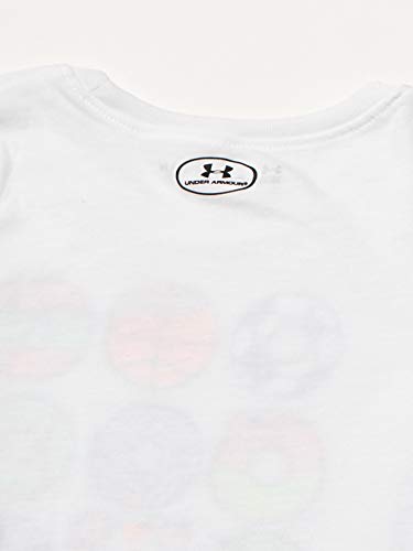 Under Armour Little Girl's Long Sleeve Graphic Tee Shirt, White H19, 4