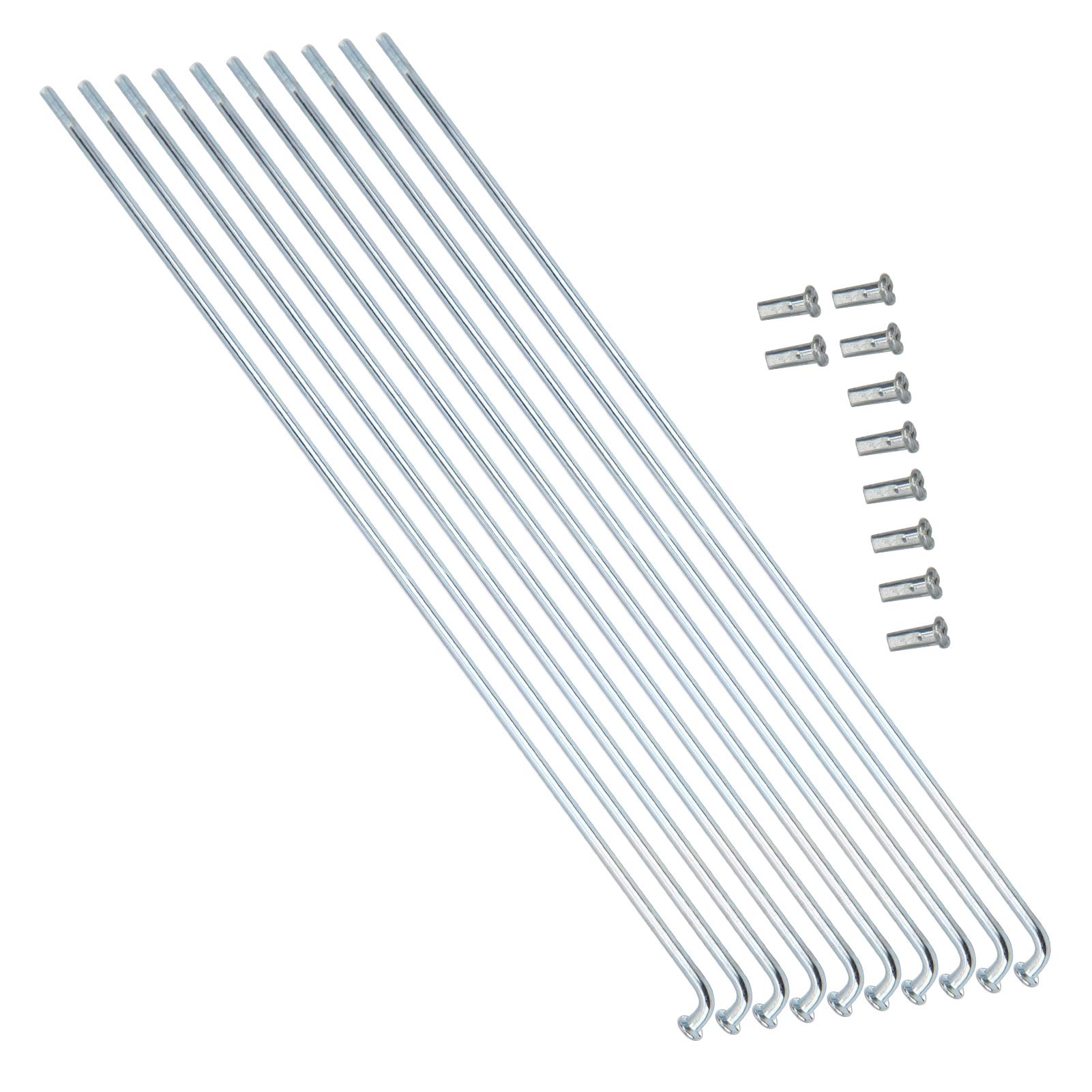 VGEBY 10pcs/Set 13G 80mm-310mm Mountain Bike Spokes Stainless Steel Spokes Bicycle Tricycle Accessories(190MM)