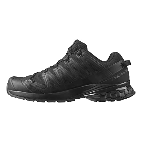Salomon XA PRO 3D v8 Gore-TEX Trail Running Shoes for Men, Black/Black/Black, 11