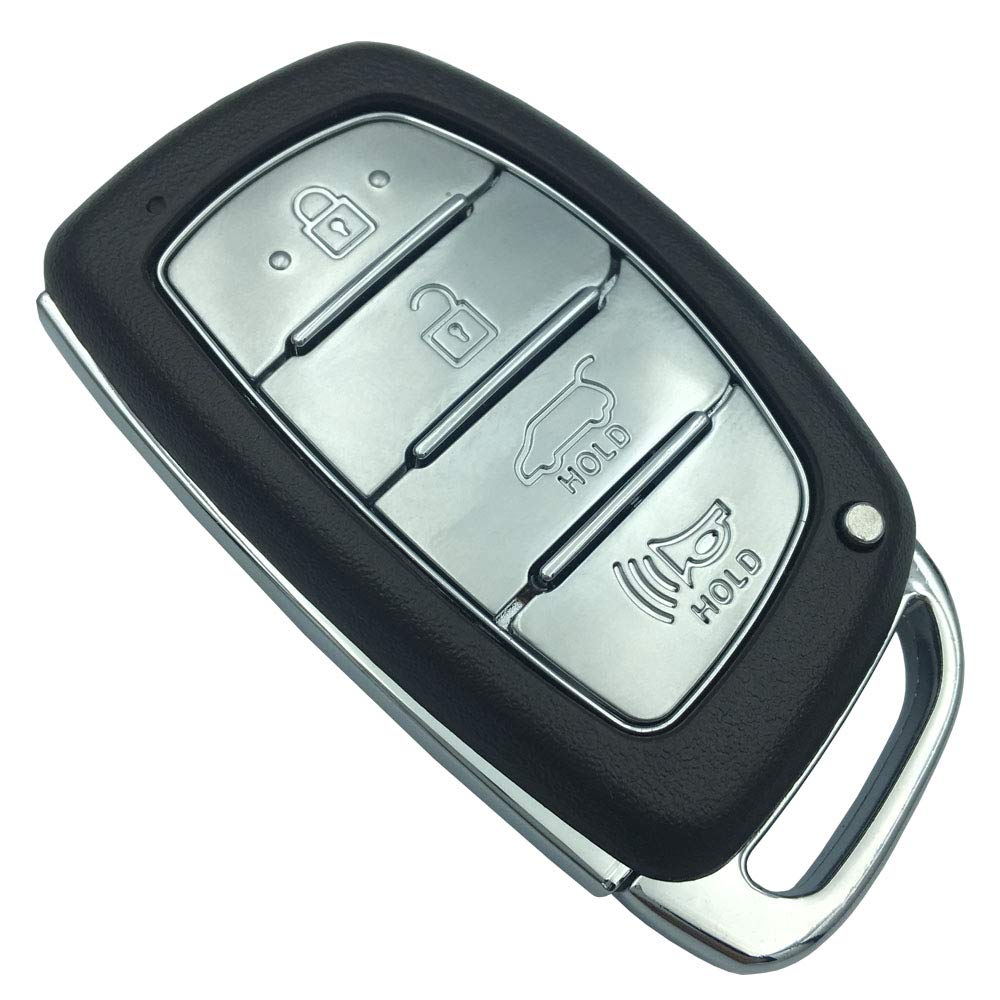 Replacement Hyundai Key Fob Shell Case with 4 Button Fit for Hyundai IX25 IX35 Elantra Sonata Verna Key Remote Control Key Fob Shell