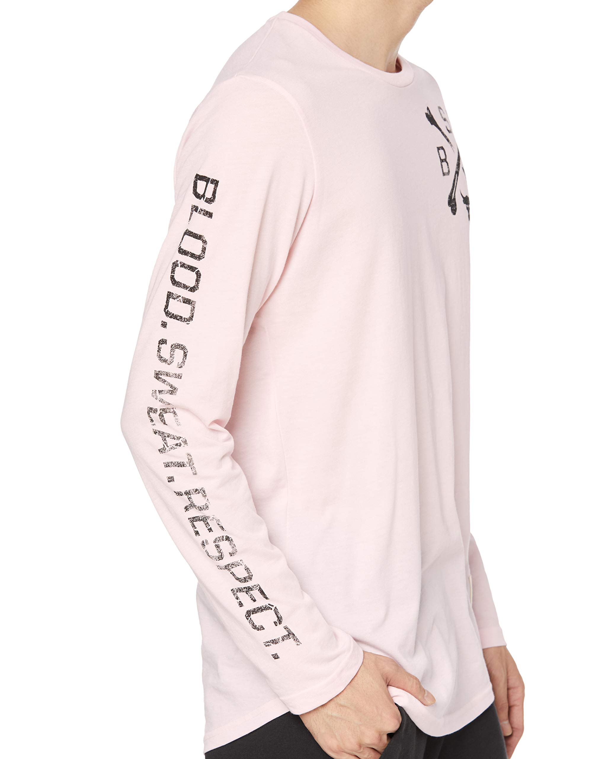Under Armour Men's Project Rock BSR Long Sleeve Shirt (Rosewater/Black - 643, Medium)