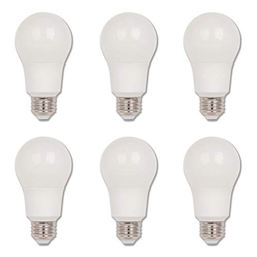 Westinghouse 5133100 9 Watt LED Bulbs (60 Watt Equivalent) Omni A19, Bright White, ENERGY STAR, Dimmable LED Bulbs, E26 Medium Base, 6-pack