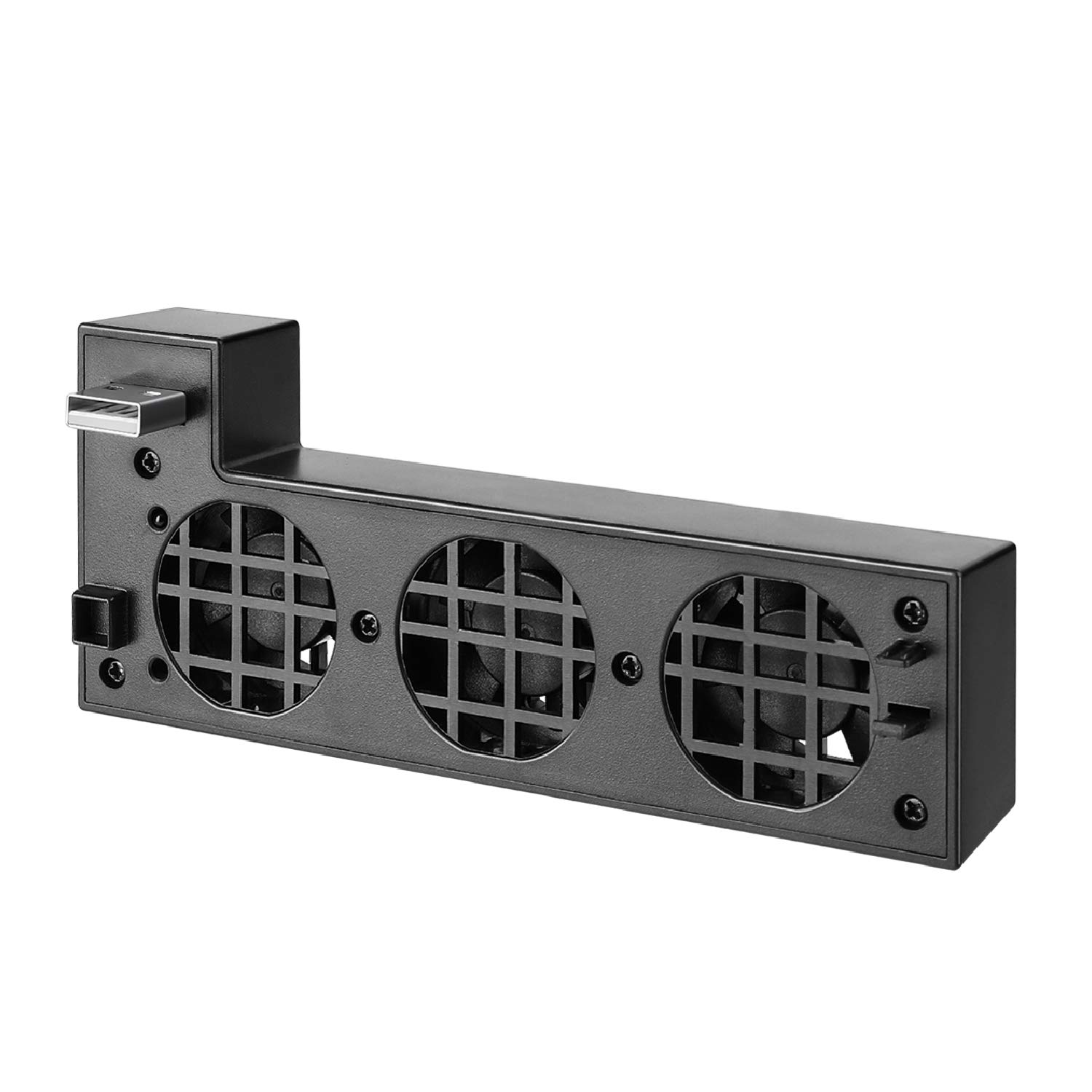 TNP USB Cooling Fan Attachment for Xbox One X, USB Powered External Smart Auto Cooler System w/ 3 High-Speed Fans & 1 Charging/Data Syncing USB 2.0 Port