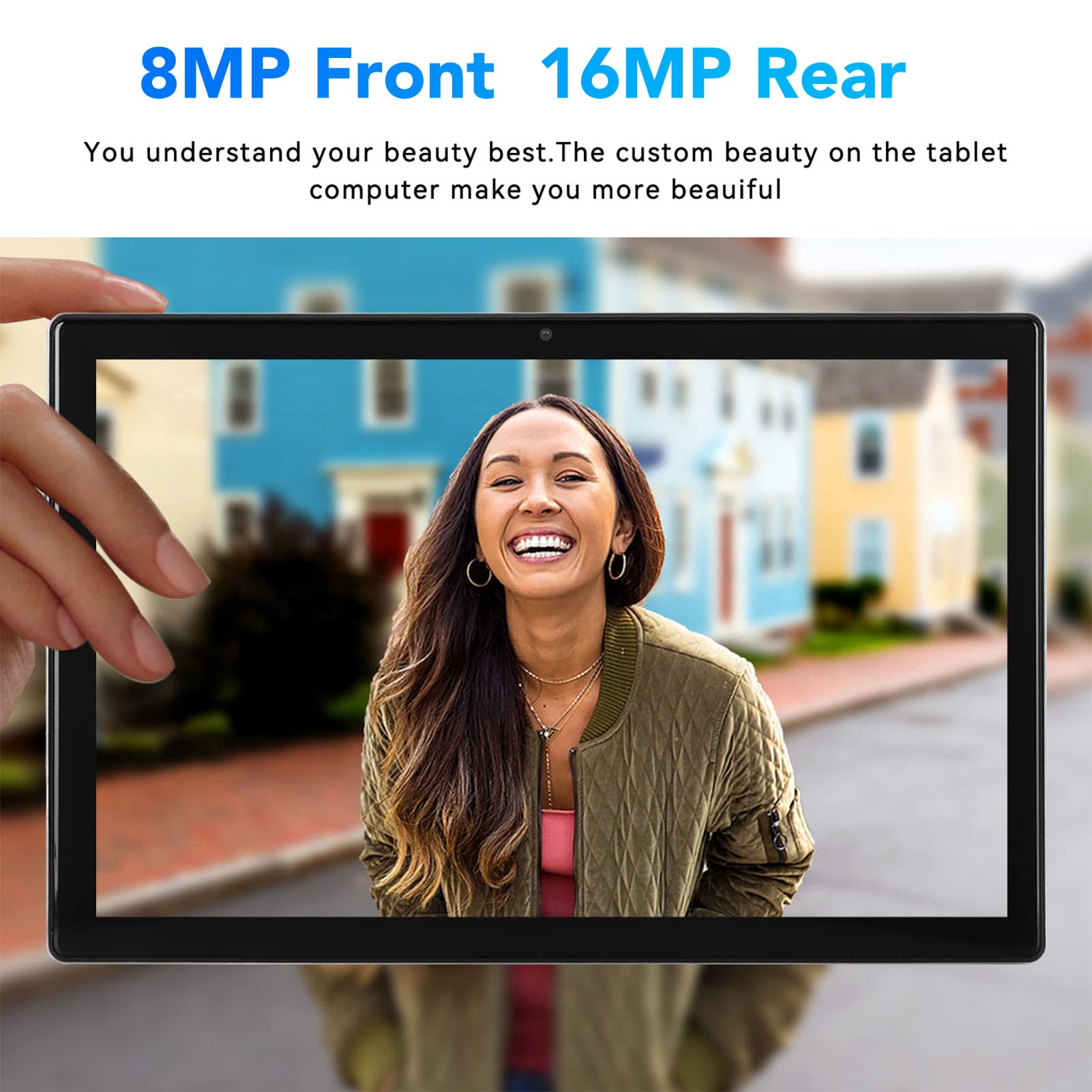 Tablet PC, Office Tablet 8GB RAM 256GB ROM 4G LTE 5G WiFi Dual Camera 10.1 Inch FHD (US Plug)