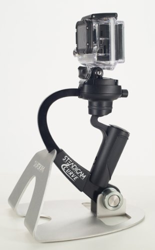 Steadicam Curve-BK Handheld Video Stabilizer and Grip for GoPro Hero Cameras 3, 4 Black & Hero 5 (Black)