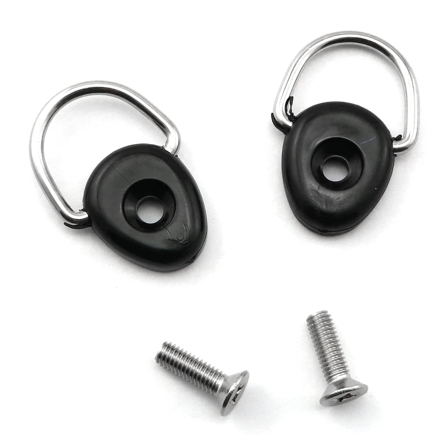 Youliang 6pcs D-Ring Buckle with Screws Canoe D Buckle Tie Down Loop Safety Deck Fitting Accessory for Kayak and Canoe