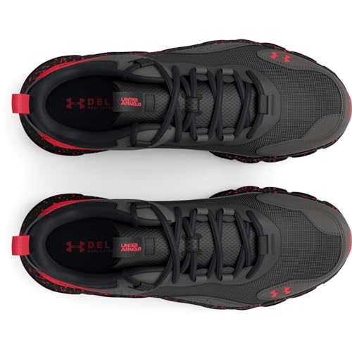 Under Armour Men's Charged Verssert Speckle, (106) Jet Gray/Red/Black, 9.5, US