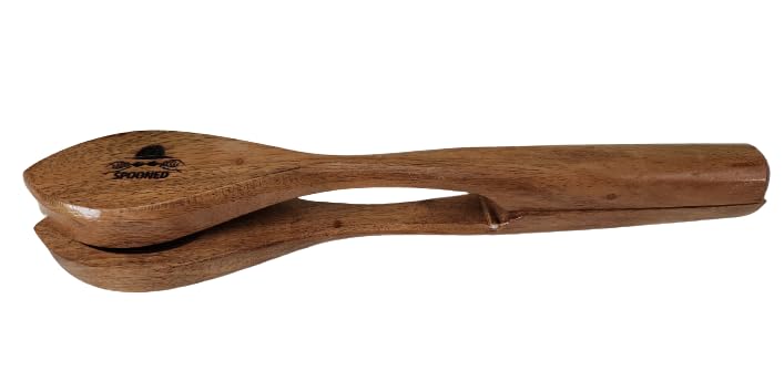 Wooden Musical Spoons - Hand Percussion - Appalachian Folk Instrument (Brown)