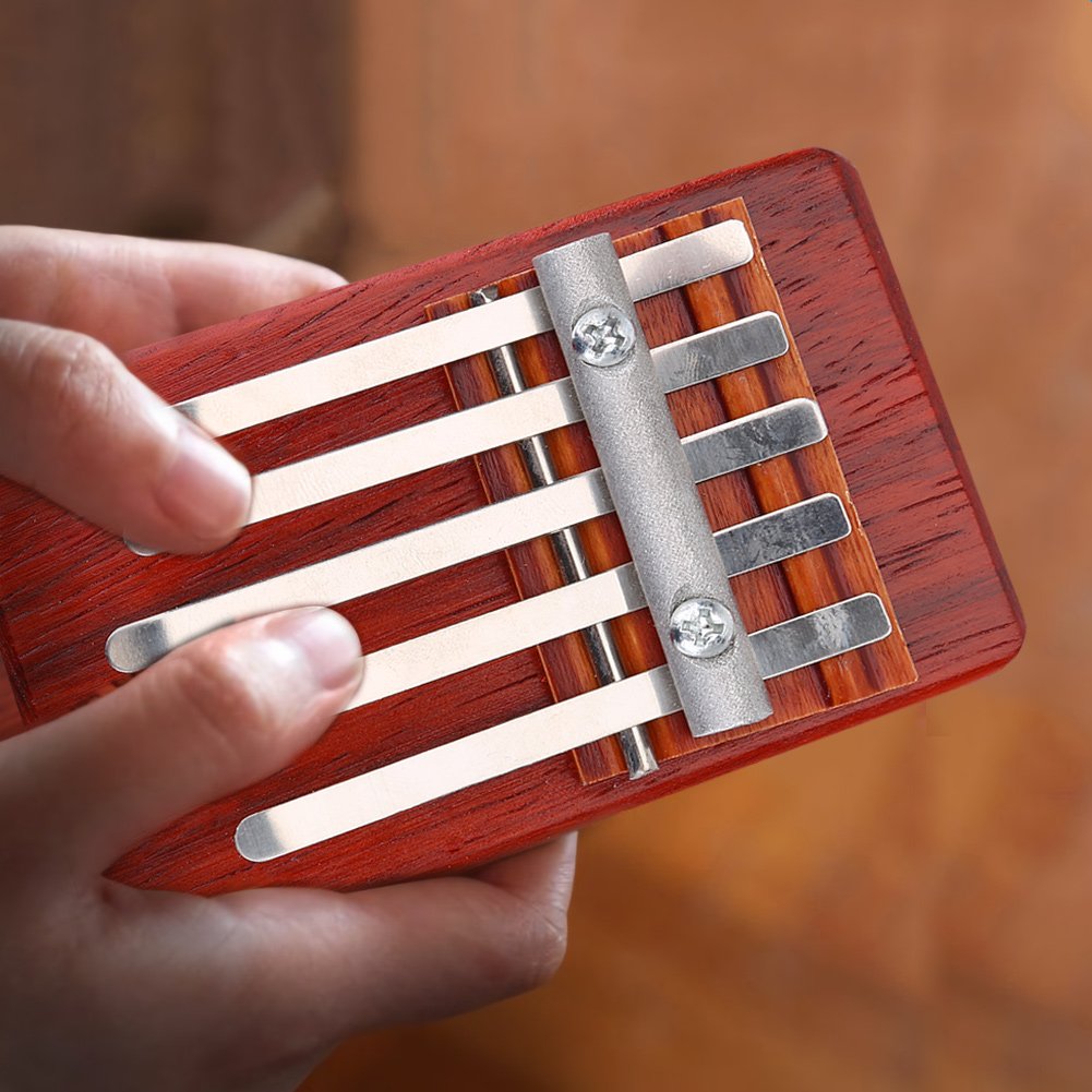 Traditional Finger Thumb Piano Size Beginners For Children Musical Instrument Accompaniment Training Tool (5 Keys) Kalimba Thumb Piano