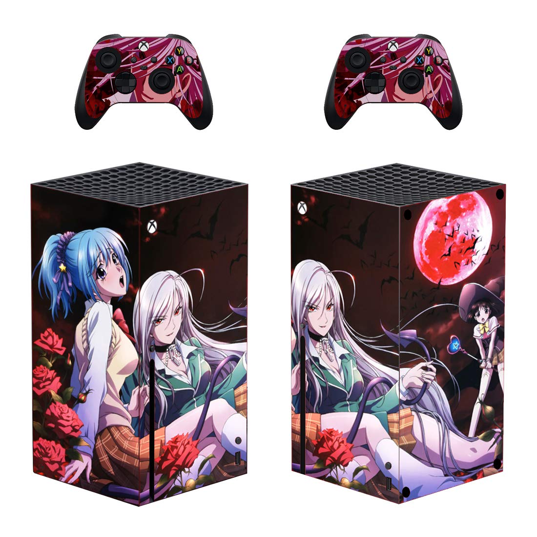 Vampire Film Stickers Decals Skin for X-box-One-Series X, Cover Protector Wrap Durable Full Set Protection Faceplate Console by KAJAL MANI