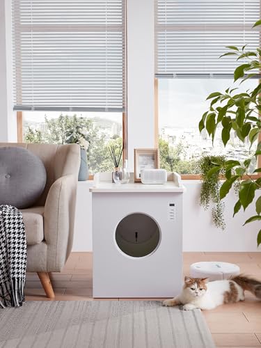 PESSY Automatic Self-Cleaning Litter Box Cat Toilet Clever Selfcleaning Sifting No Scoop Litter Box