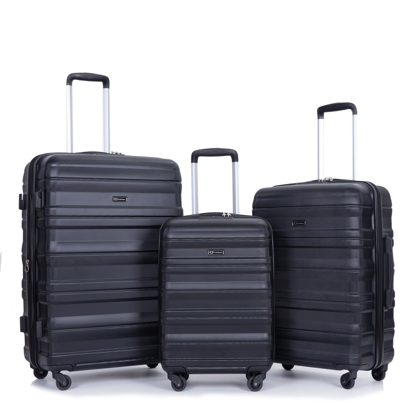 Travelhouse Luggage Set, PC Hardside Expandable Suitcase Spinner Wheel Lightweight TSA Lock,3-Piece Set (21/25/29) (Pink-77)