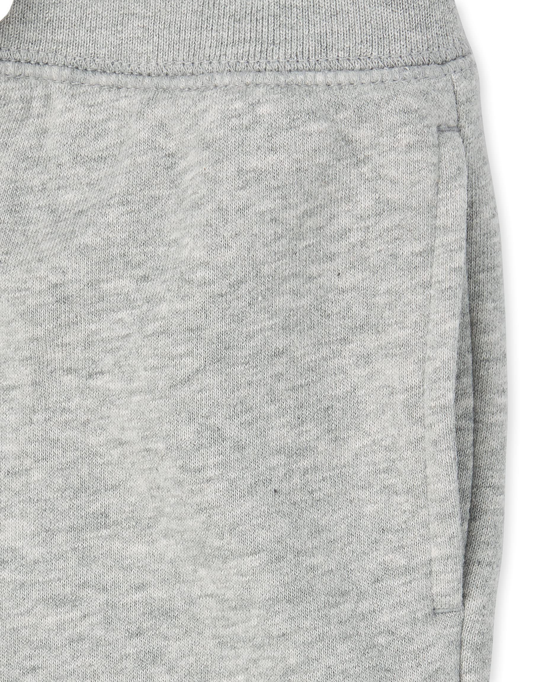 The Children's Place baby boys And Toddler Active Fleece Jogger Pants, Black/Smoke Gray/New Navy 3 Pack, 4T US