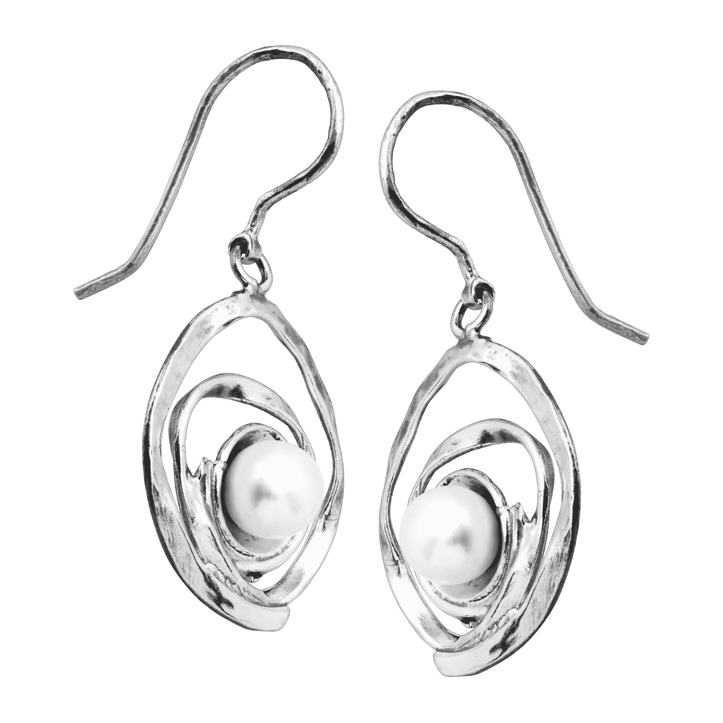 Silpada 'Clean Sweep' 7 mm Freshwater Cultured Pearl Drop Earrings in Sterling Silver