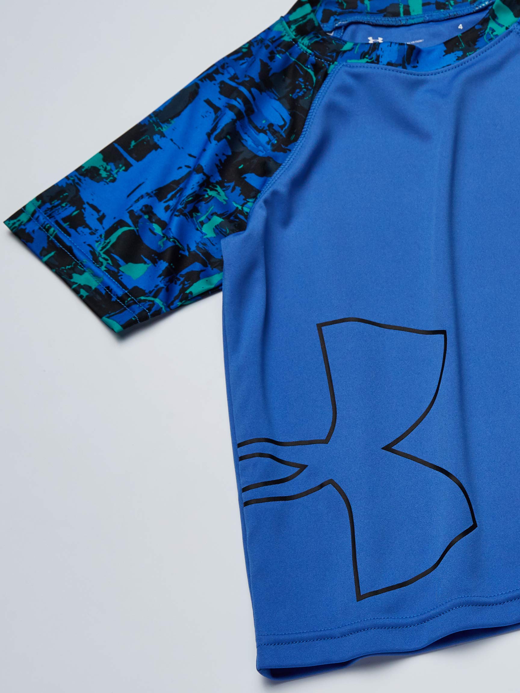 Under Armour Toddler Boy's Raglan SS Tee Shirt Shirt, Powderkeg Blue H19, 2T