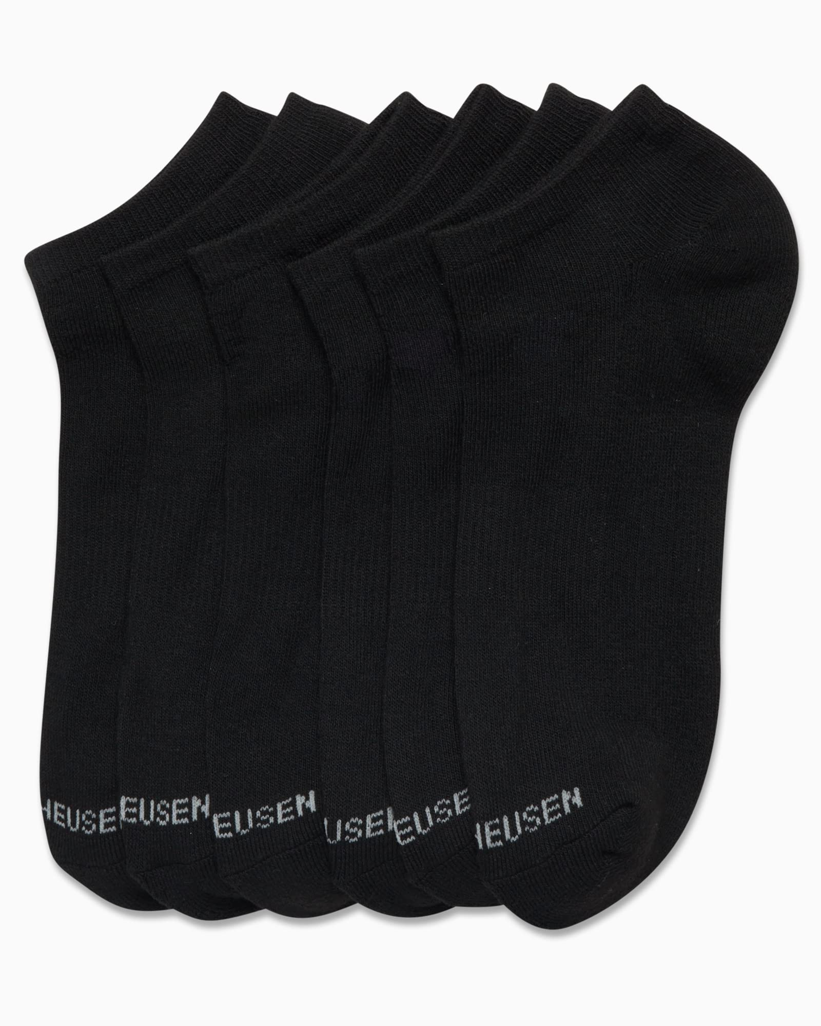Van Heusen Men's Socks - Athletic Cushion Low Cut Ankle Socks (6 Pack), Size 6-12.5, Premium White