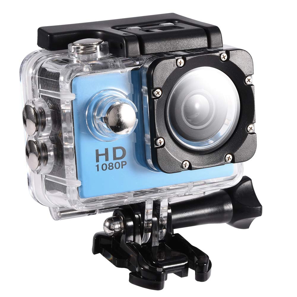 Socobeta Sport Action Camera 7 Colors Waterproof Outdoor Cycling Sports Mini DV Action Camera Camcorder(Color)