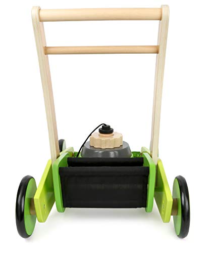 small foot wooden toys Lawn Mower & Baby Walker playset Designed for Children 12+ Months