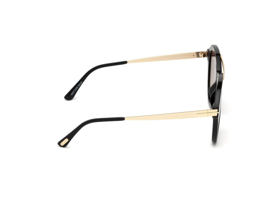 Tom Ford Butterfly Sunglasses TF576 Lisa-02 01B Black/Gold 54mm FT0576